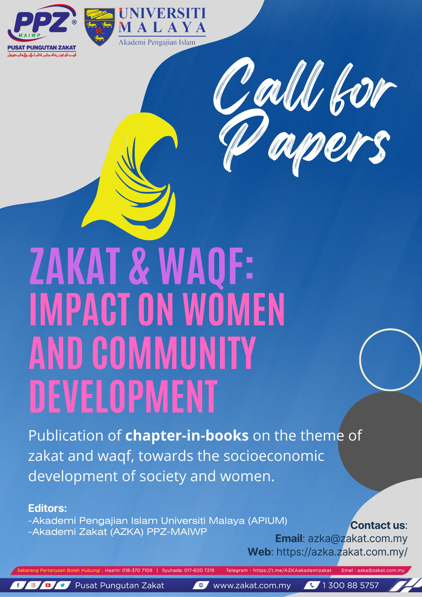 Call For Paper Zakat And Waqf Impact On Women And Community Development